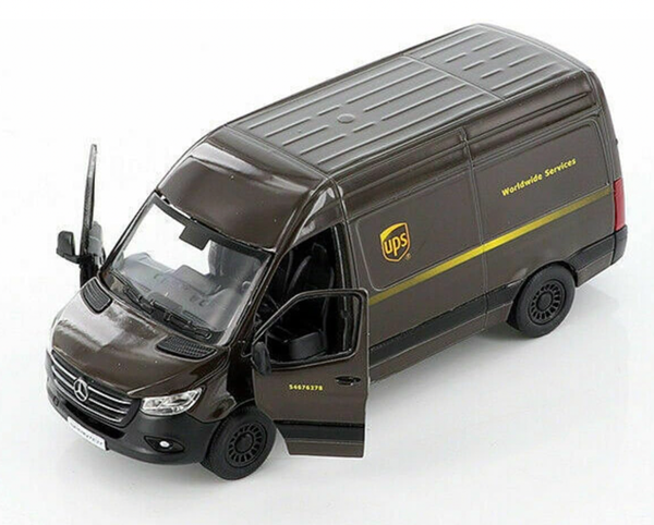 5" MERCEDES-BENZ SPRINTER UPS EDITION Die Cast Car – Luna Die Cast Cars